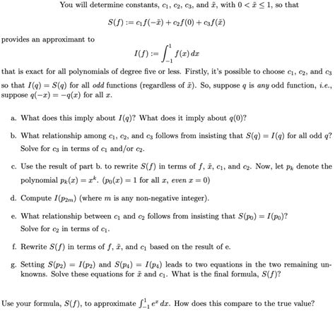 you will determine constants c1 c2 c3 and x