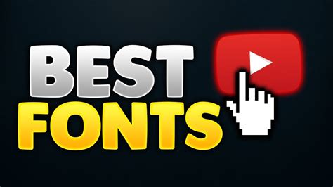 Best Fonts Used For Thumbnails By Youtubers YouTube
