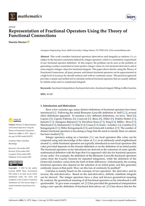 pdf representation of fractional operators using the theory of functional connections