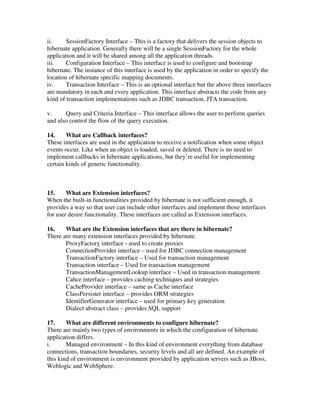 Hibernate Interview Questions Pdf