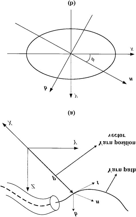 a the local coordinate system with the orthogonal vectors defined on download scientific