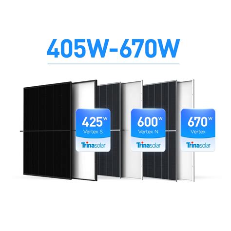 Trina Bifacial Solar Panel 450 500W 700 Watt Solar PV Module For Energy