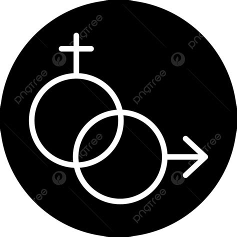 ícone Feminino Masculino Isolado Em Abstrato PNG Fêmea Sexo Macho