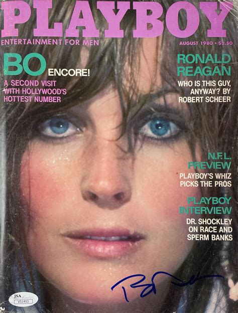 Lot Detail Bo Derek Signed August Playboy Magazine Jsa