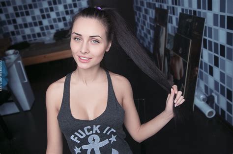 Wallpaper Black Women Model Portrait Long Hair Brunette Fedor