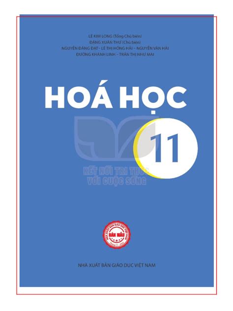Sách giáo khoa Hóa học 11 Kết nối tri thức pdf