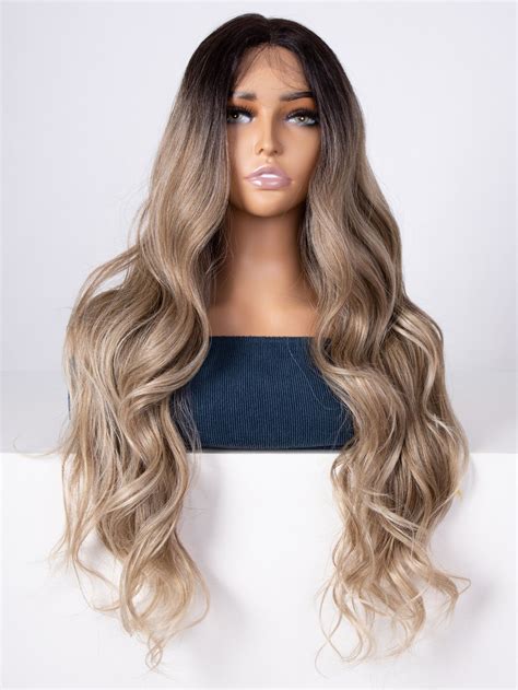 13 4 1 Lace Front Extra Long Curly Synthetic Wig Wigs Long Wigs Wig