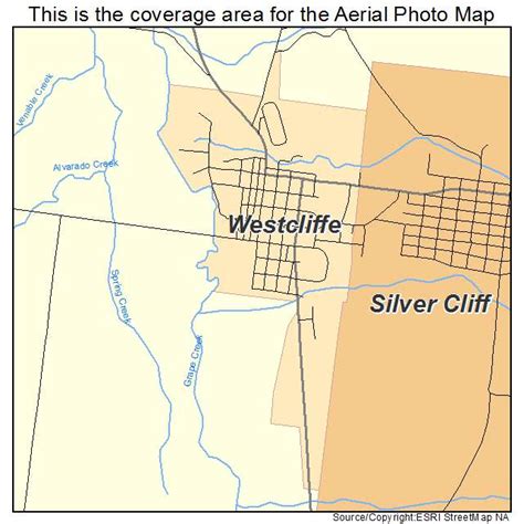 Aerial Photography Map Of Westcliffe CO Colorado