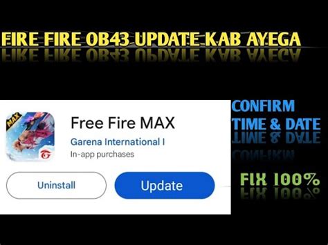 Free Fire New Update Kab Aayega Date And Time Free Fire Ob 43 Update