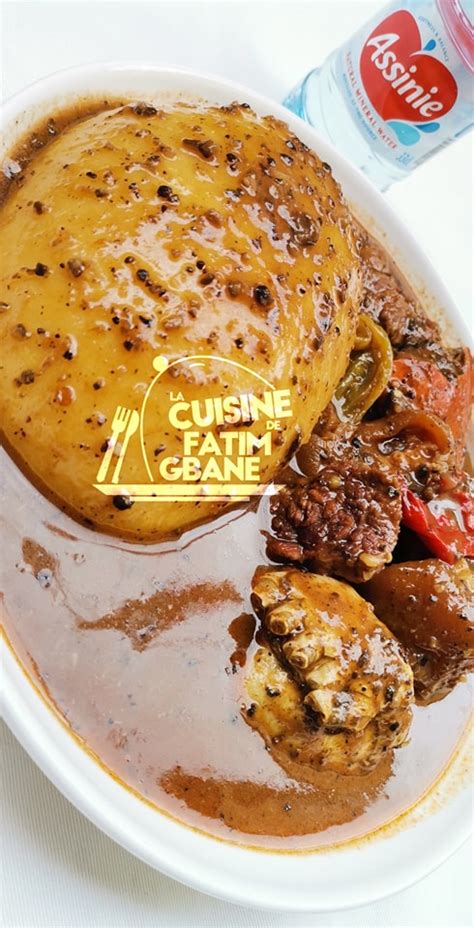 Du foutou banane à la sauce djoumgblé Cuisine de Chez Nous