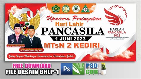 Banner Upacara Hari Lahir Pancasila Spanduk Peringatan Hari Lahir