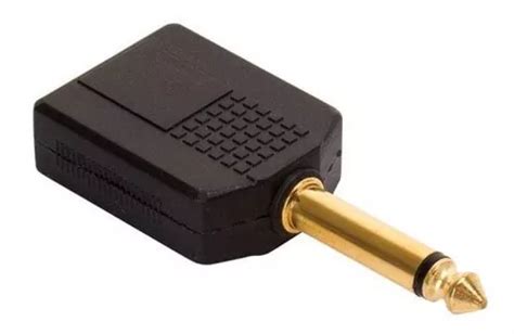 Adaptador Elite Plug de 6 3 mm para 2 conectores estéreo monoaural de