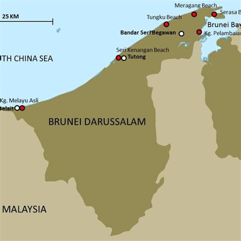 Brunei Map Maps Of Brunei Detailed Map Of Brunei In English Tourist