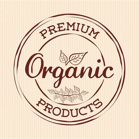Premium Vector Organic Natural Food Label
