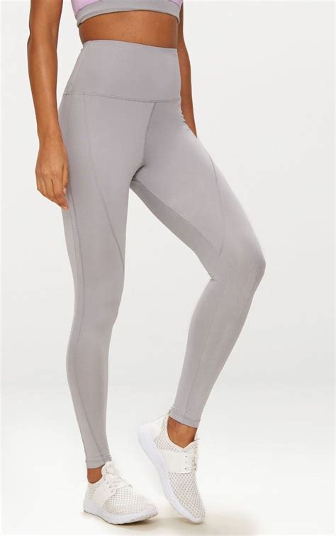 Grey High Waisted Sports Leggings High Waisted Sports Leggings