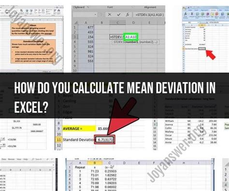 Unveiling Mean Deviation Calculation In Excel A Comprehensive Guide