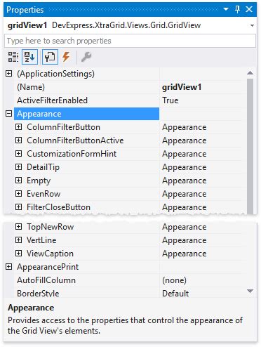 Appearance And Conditional Formatting WinForms Controls DevExpress