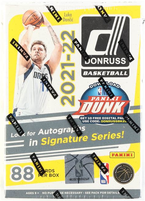 2021 22 Panini Donruss Basketball Blaster Box With 11 Packs