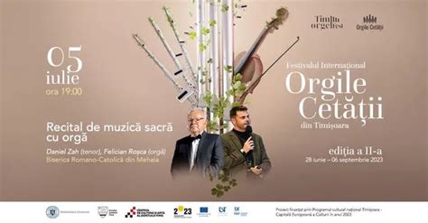 Recital de muzică sacră cu orgă Daniel Zah Felician Roșca