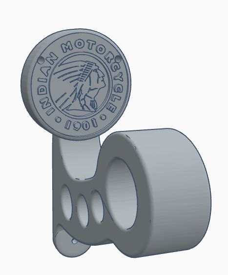 Fichier STL SUPPORT MURAL POUR CASQUE DE MOTO LOGO CLASSIQUE IMPRESSION