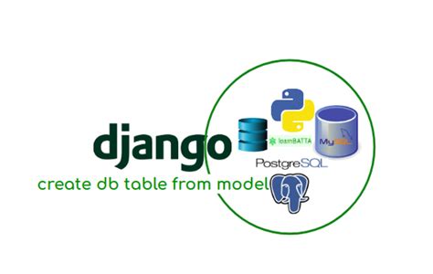 Django Create Table From Model LearnBATTA