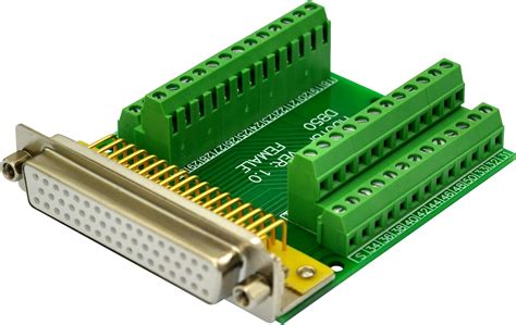 Slim Right Angle D Sub Header Breakout Board Terminal Block Dsub