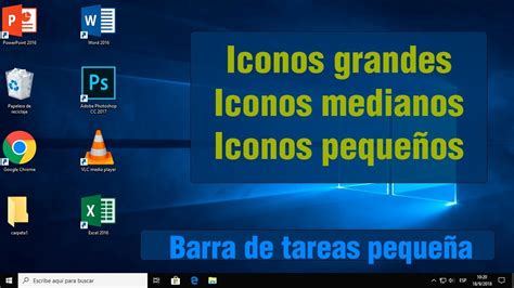 Como aumentar o reducir el tamaño de los iconos del escritorio y la