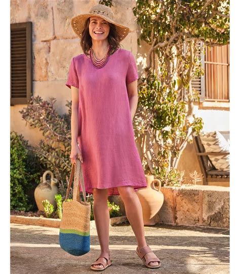 Tunique à ourlet incurvé Femme Pur Lin WoolOvers FR