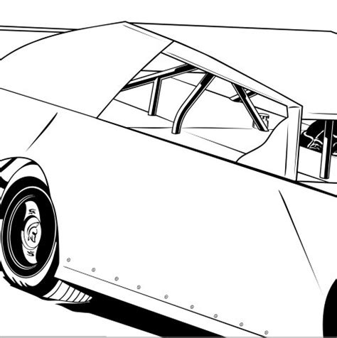 Dirt Super Stock Street Stock Race Car Highly Detailed Image In Svg