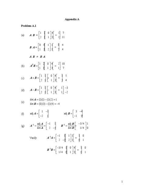 appendix a pdf eigenvalues and eigenvectors matrix mathematics