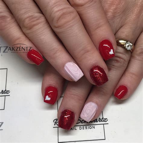Top Valentines Nails Short Ideas Flamegeuss