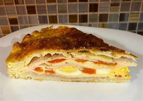 Torta de jamón y queso especial Receta de Sandrinha Cookpad