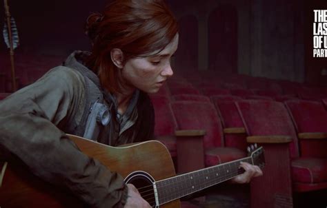Обои Games Guitar Naughty Dog Ellie PS4 The Last of Us Part II на