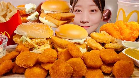 ASMR McDonalds Shrimp Purio Shrimp Filet O Filet O FishMukbang