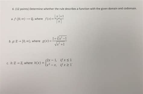 solved determine whether the rule describes a function with