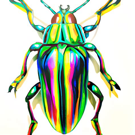 Escarabajo De Acuarela Pintado Hiperrealista Creative Fabrica