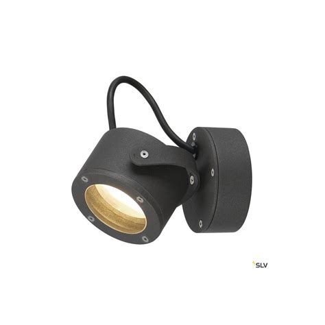 Applique Et Plafonnier Extérieur Slv Sitra 360 Anthracite Gx53 tcr