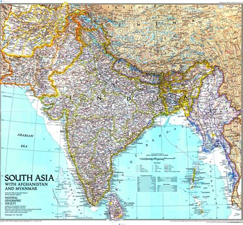 Large Detailed Map Of India