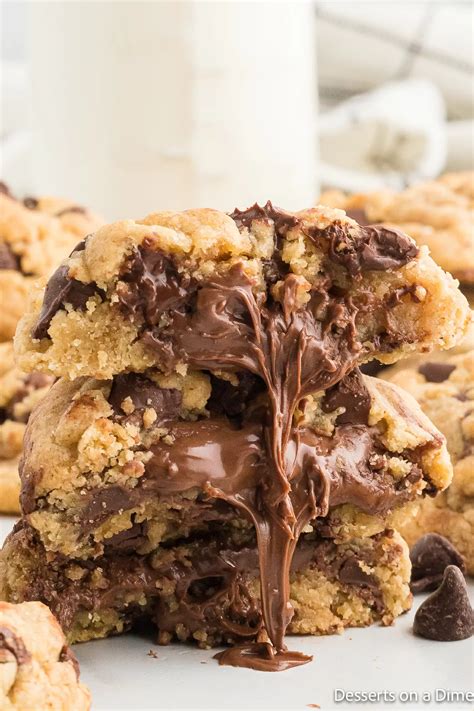Nutella Stuffed Cookies Recipe Desserts On A Dime