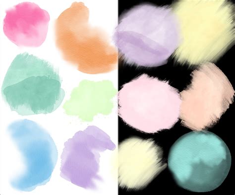 Watercolor Splashes Clipart Watercolor Png Pastell Aquarell Spritzer
