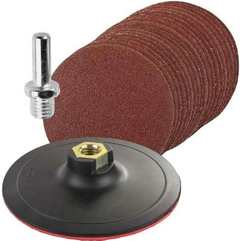 Plateau ponçage pour Meuleuse Perceuse Diam 125 mm 30 Disques de