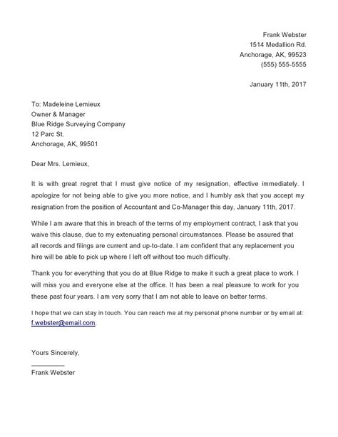 Beautiful Work Tips About Short Resignation Letter Effective