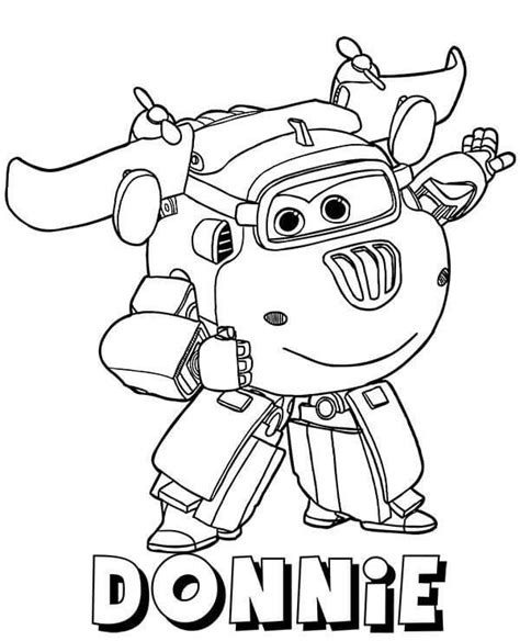 Donnie Super Asas Sorrindo Para Colorir Imprimir E Desenhar Colorirme