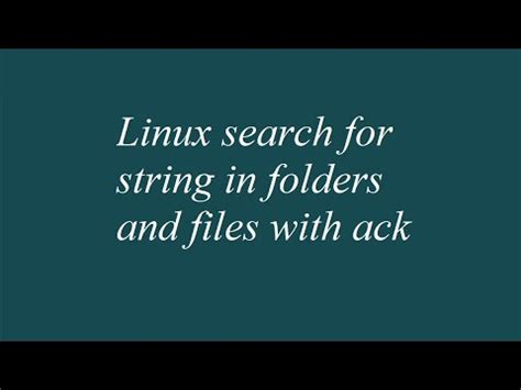 How To Search Files For Text String Linux Bamboofalas