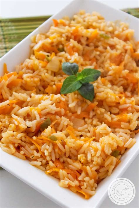 Arroz Cenoura Ralada Nutritivo E Delicioso Manga Pimenta