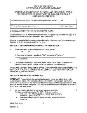 Fillable Online STATE OF CALIFORNIA DEPARTMENT OF BUSINESS Fax Email