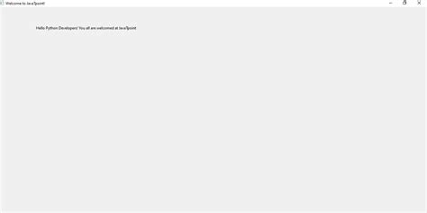 Python WxPython Module Javatpoint