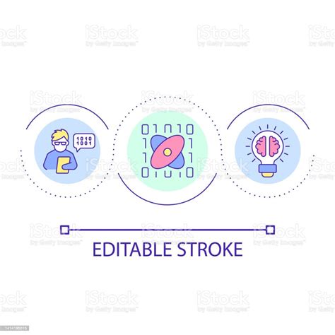programmer analyst loop concept icon stock illustration download image now abstract