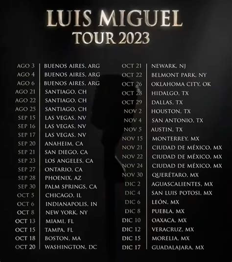 POR FIN LUIS MIGUEL ANUNCIA FECHAS DE SU TOUR 2023 Arturo Ortiz
