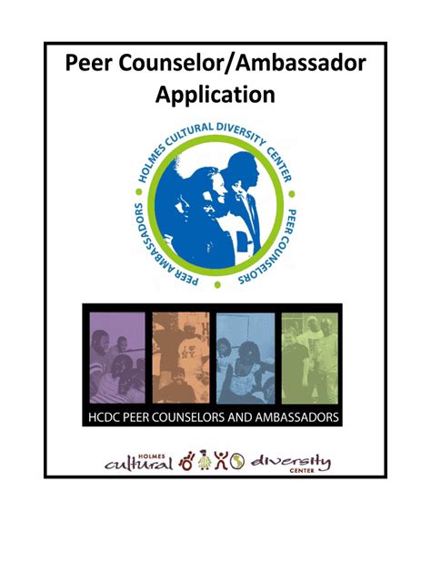 Fillable Online Hcdc Msstate Peer Counselor Ambassador Application